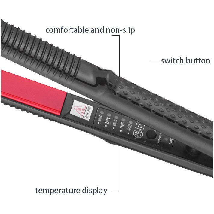 Placa de Par 2 in 1 Profesionala, 5 Temperaturi, Incalzire Rapida ...