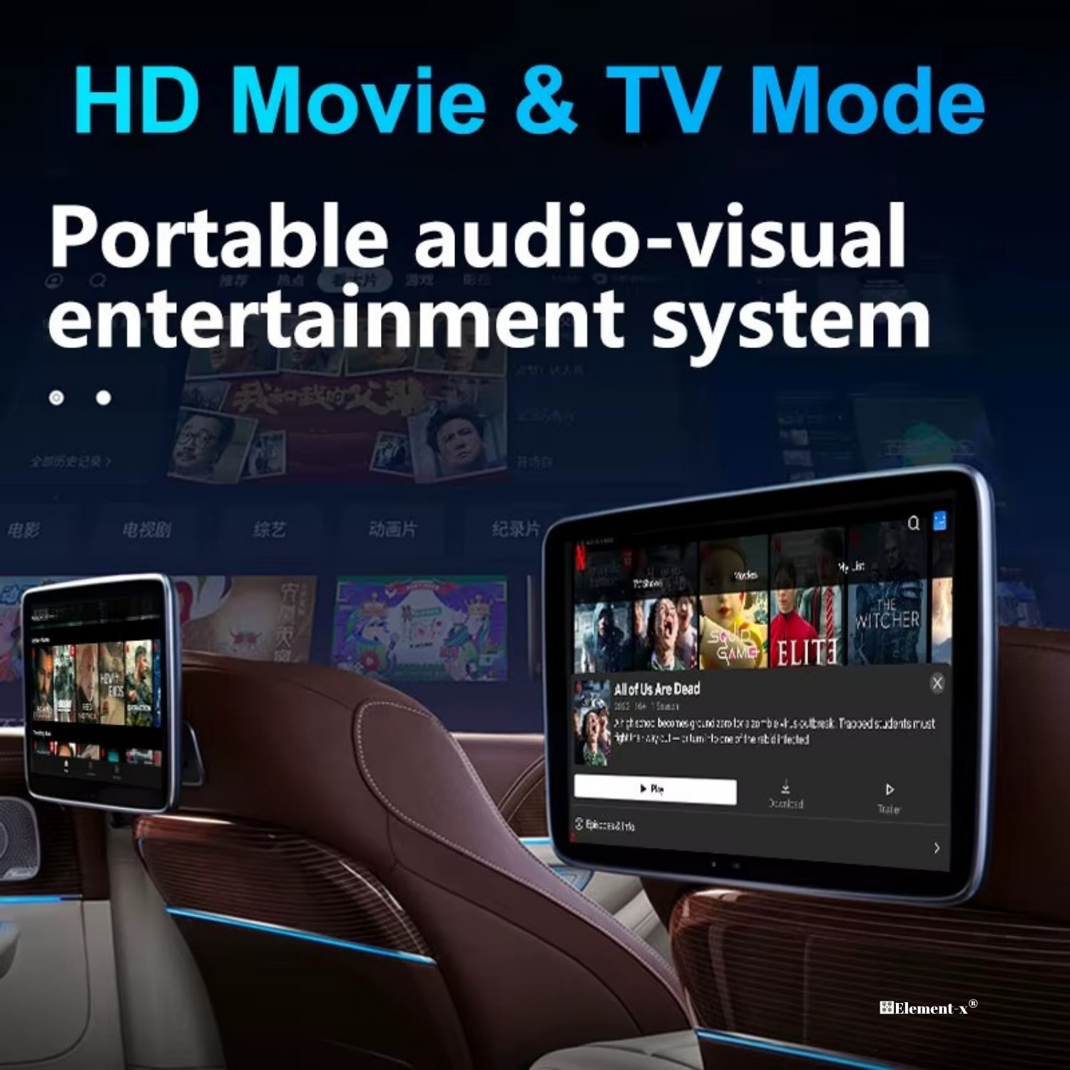 Wireless AI Box Element-x® GT6 Pro автомобилен адаптер, Android 13 ...