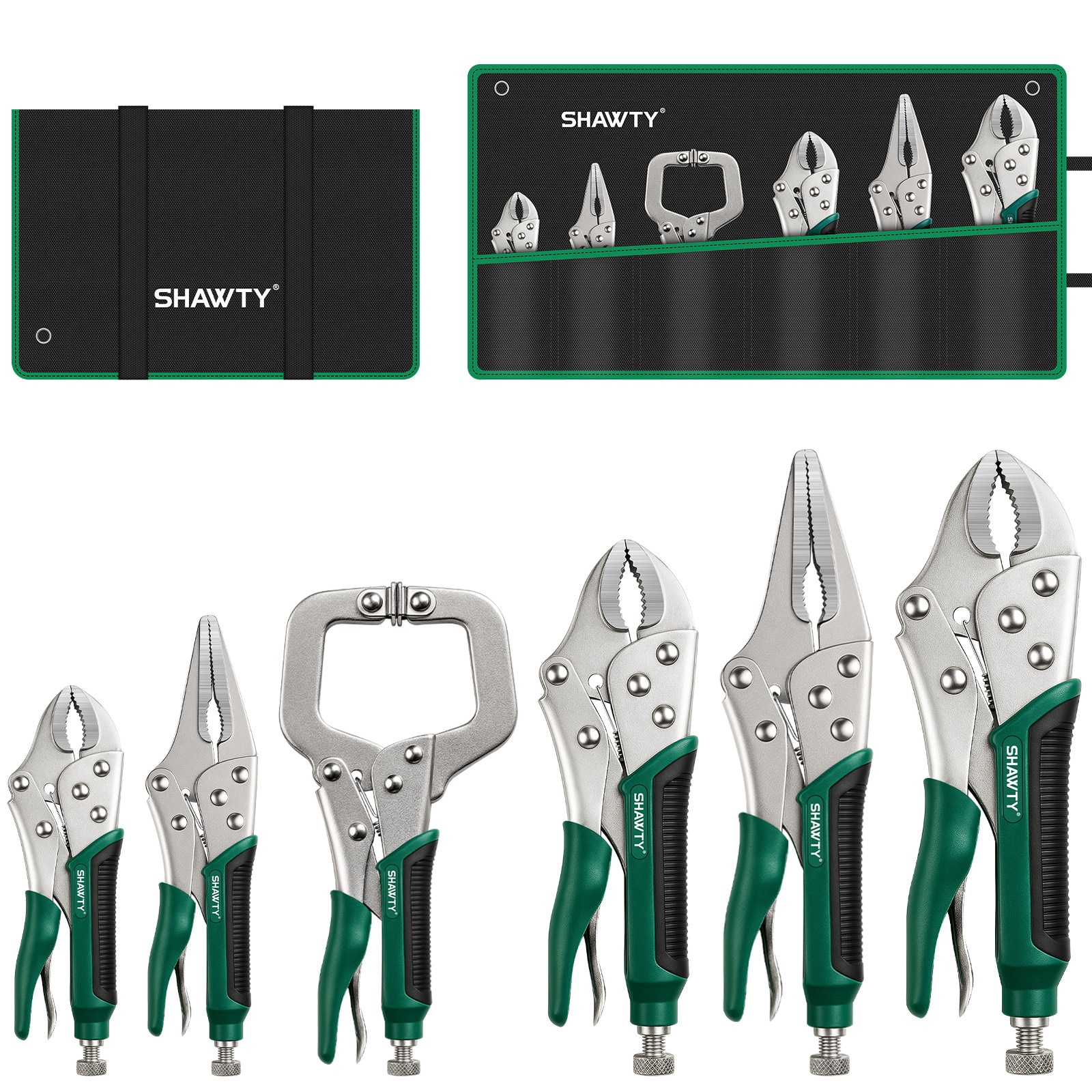 Set de clesti cu blocare, SHAWTY, 6", 7" si 10" clesti cu max ...