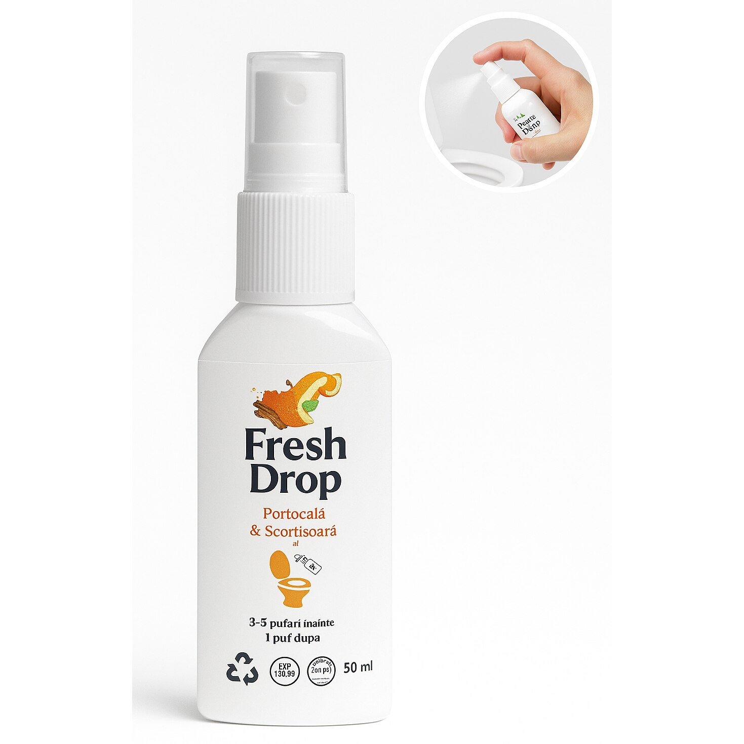 Spray pentru WC, Neutralizator Mirosuri Neplacute si Dezinfectant apa ...