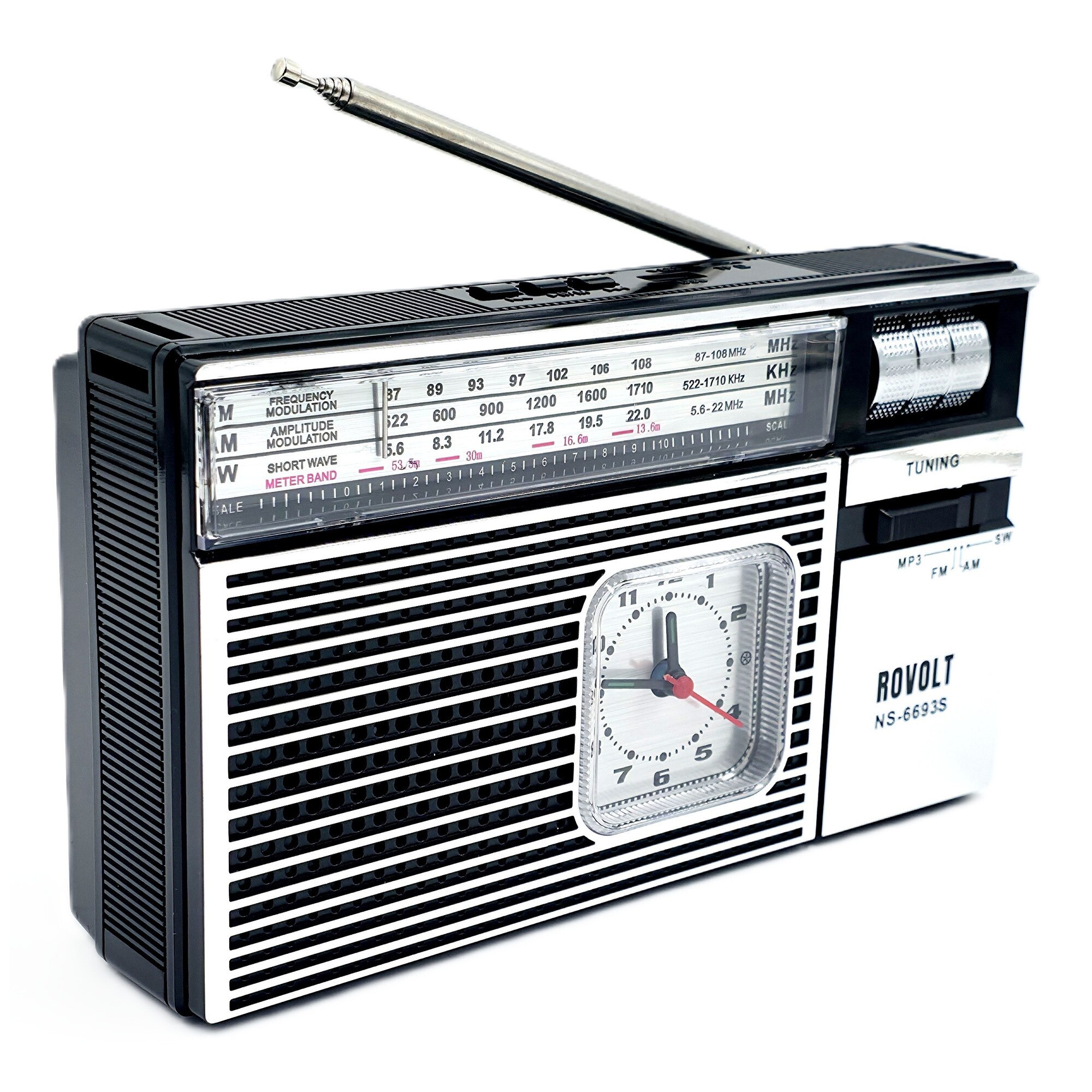 Radio Portabil ROVOLT NS-6693S Solar, Bluetooth, MP3 Player USB/TF, AM ...