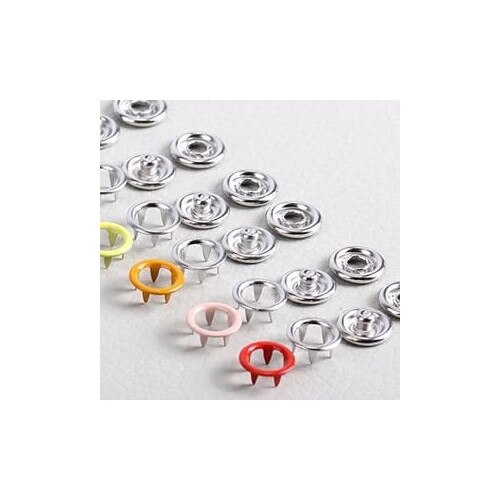 Метални копчета със скоби и клещи за закрепване, комплект преси, 10 ...