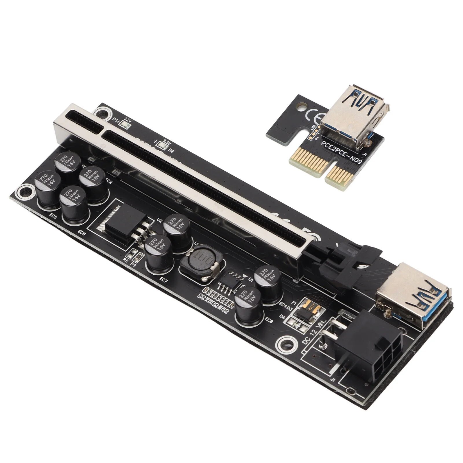 Riser adapter kártya, PCIe Riser, egyszerű működés a számítógép ...