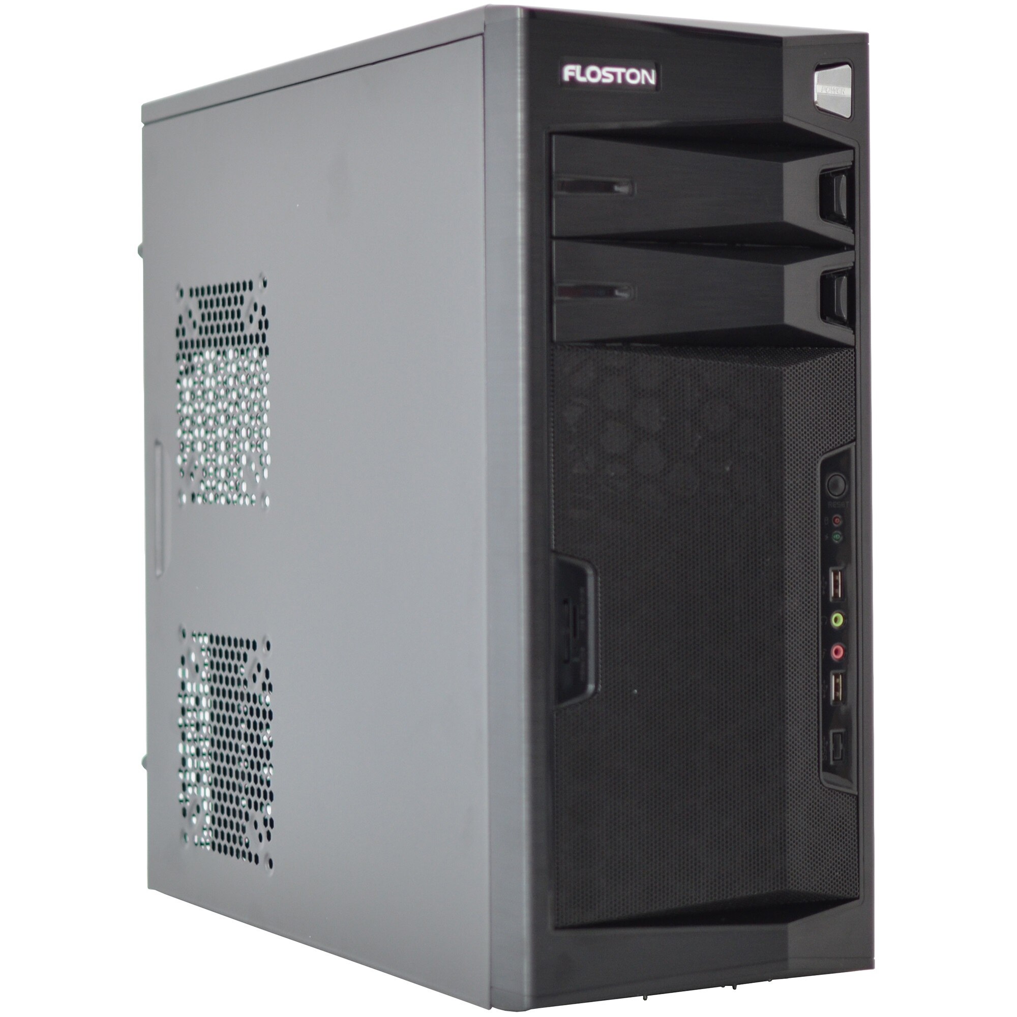 Carcasa Floston ARMOUR, Mid-Tower, fara sursa, Negru - eMAG.ro