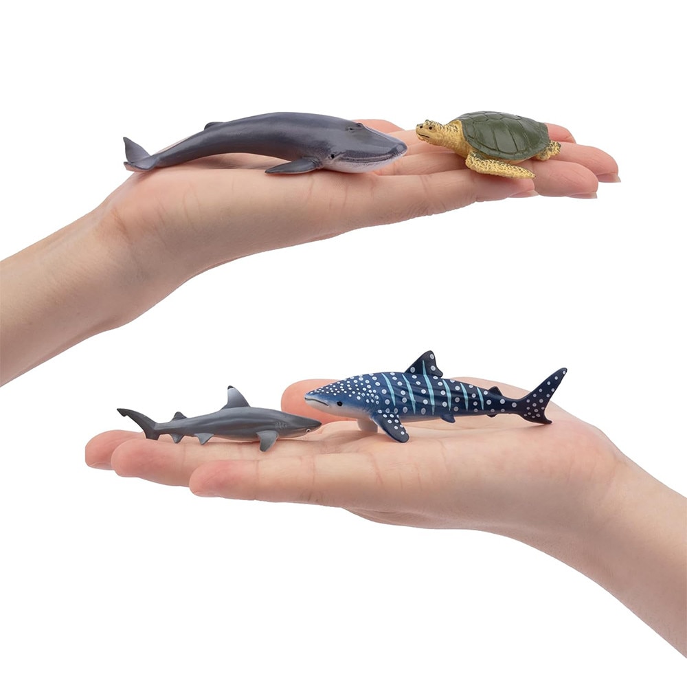 Set figurine animale marine mini, 46 piese, multicolor, pentru ...