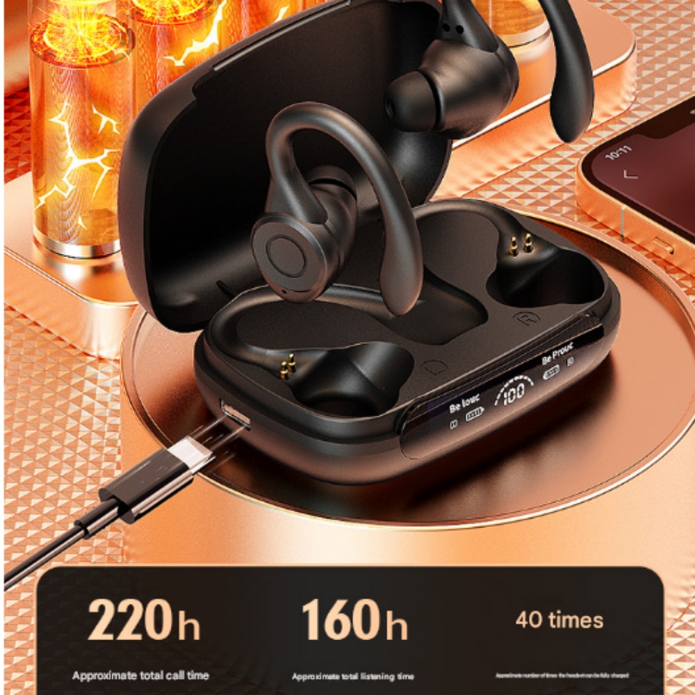 Casti Wireless, Bluetooth 5.3, Tekeboy®, Eliminare Zgomot, Control ...