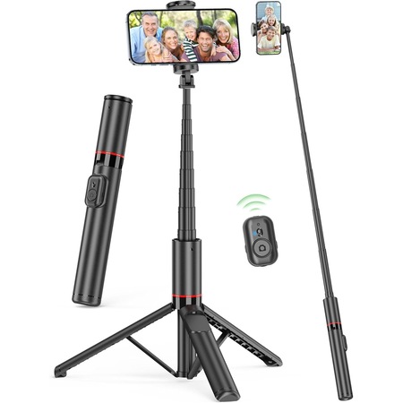 Trepied selfie stick de 52 inchi, suport de trepied extensibil pentru ...