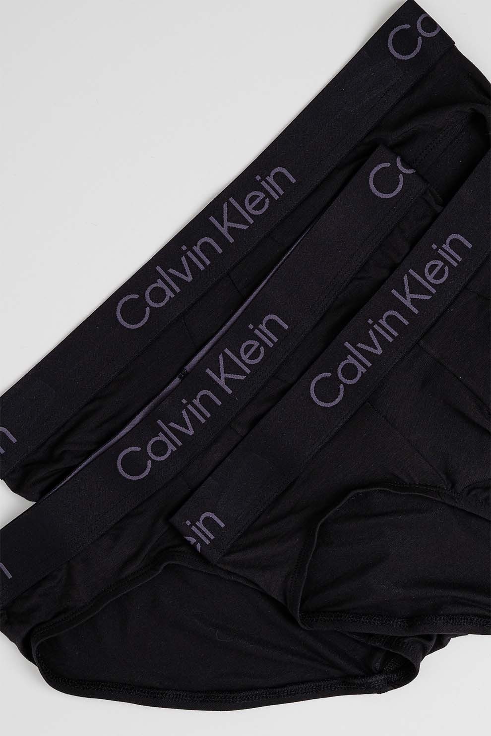 CALVIN KLEIN, Set de chiloti din amestec de modal cu banda logo in ...