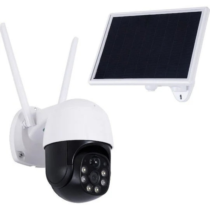 Camera supraveghere 4G cu cartela SIM + panou solar, 3 MP & zoom ...