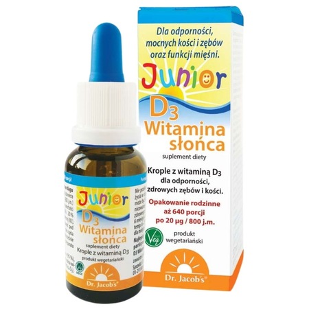 Dr. Jacob's Vitamina D3 Junior Vitamina Soarelui, 20 ml - eMAG.ro