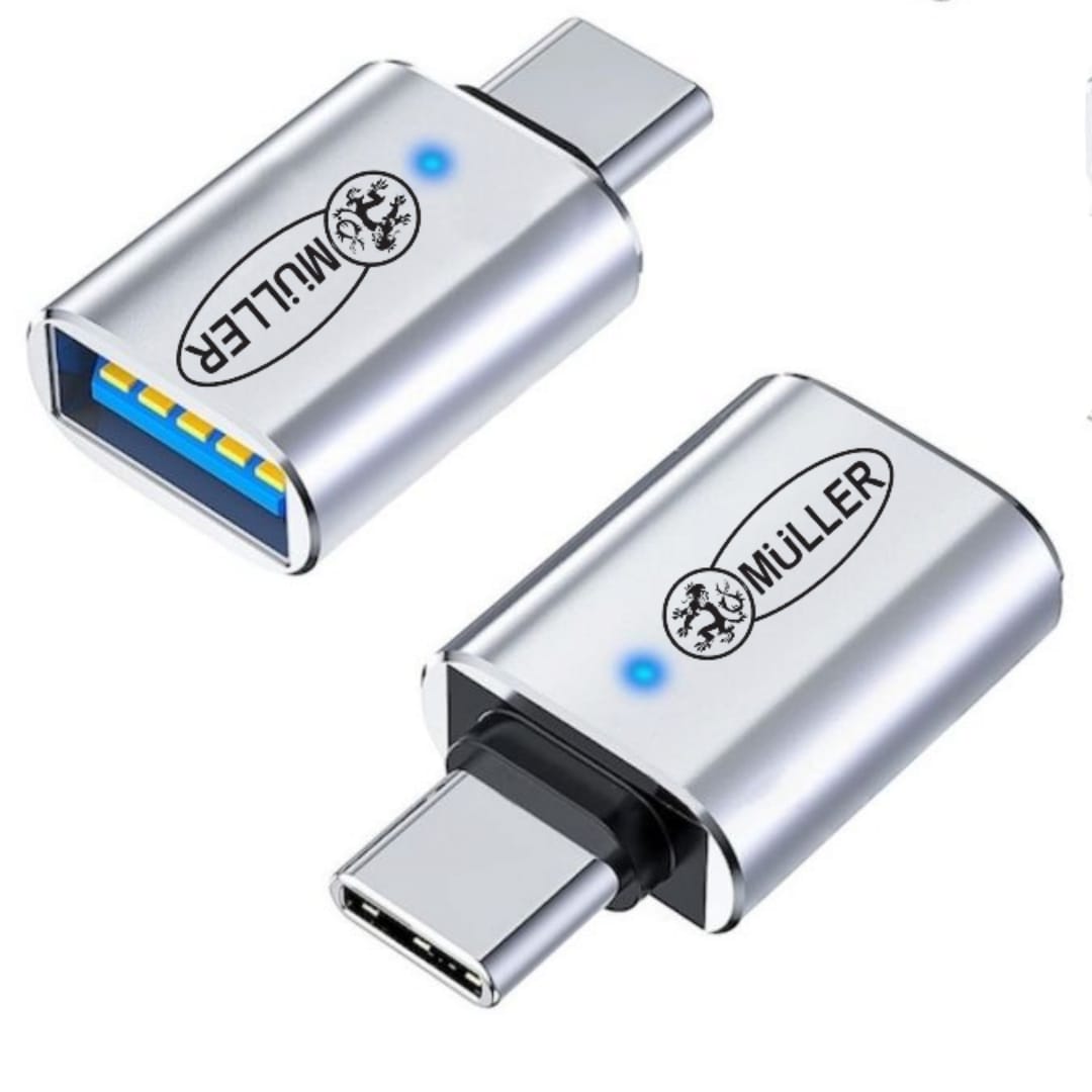 Adaptor Müller® USB 3.0 la USB-C, OTG, viteza 5 Gbps, incarcare 3A, cu ...