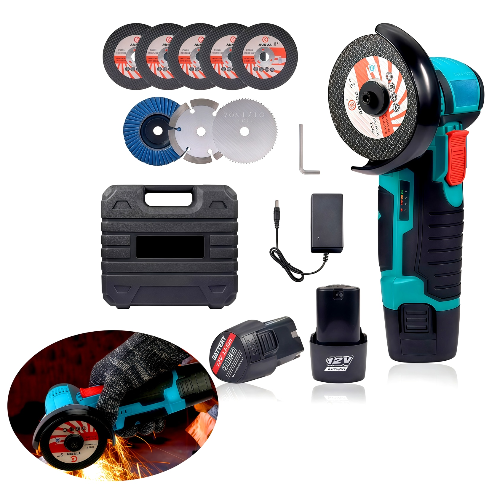 Mini Polizor Flex Unghiular Portabil, Wacorresi®, Mini Polizor Flex ...