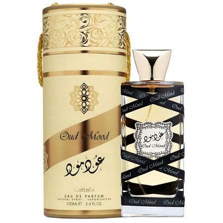 Lattafa Oud Mood parfüm, 100ml, borostyán, virágos jegyek - eMAG.hu