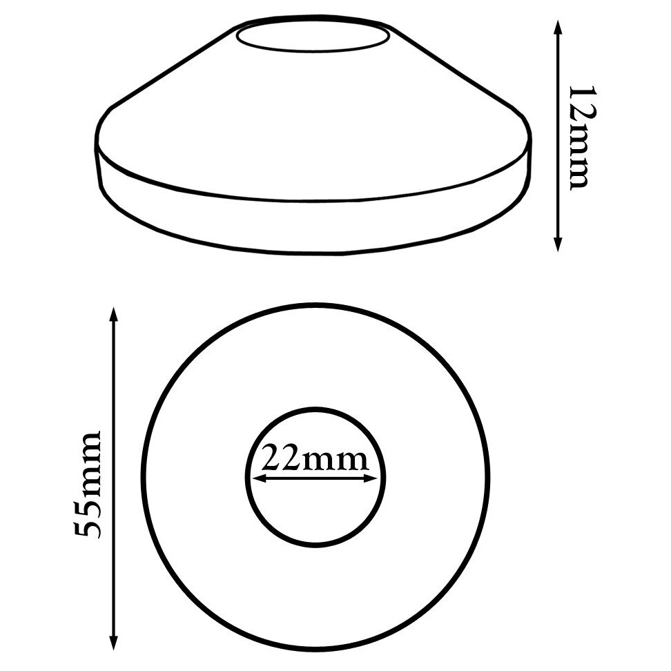 Rozete cromate Tycner set 2 buc 22mm 53x12mm - eMAG.ro