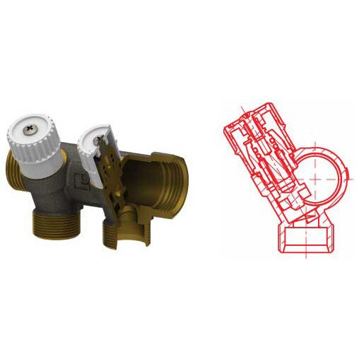 Distribuitor de apa 3/4", LUXOR, 4 sectiuni - eMAG.ro