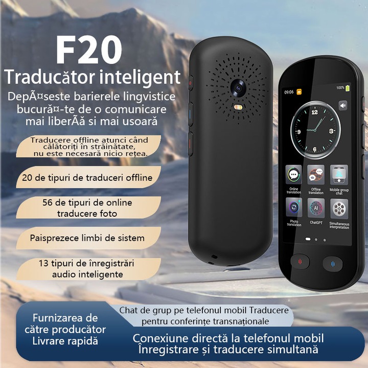Traducator de limbi F20 - Dispozitiv de traducere in timp real care ...