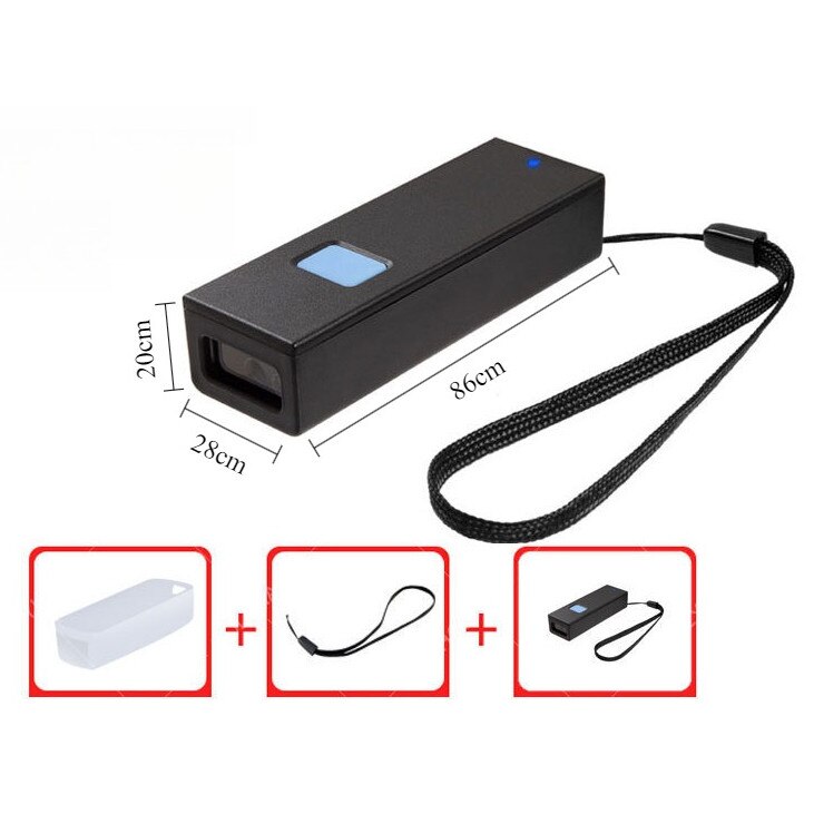 Cititor coduri de bare 1D, 2D, Scanner coduri QR cu laser, Portabil ...