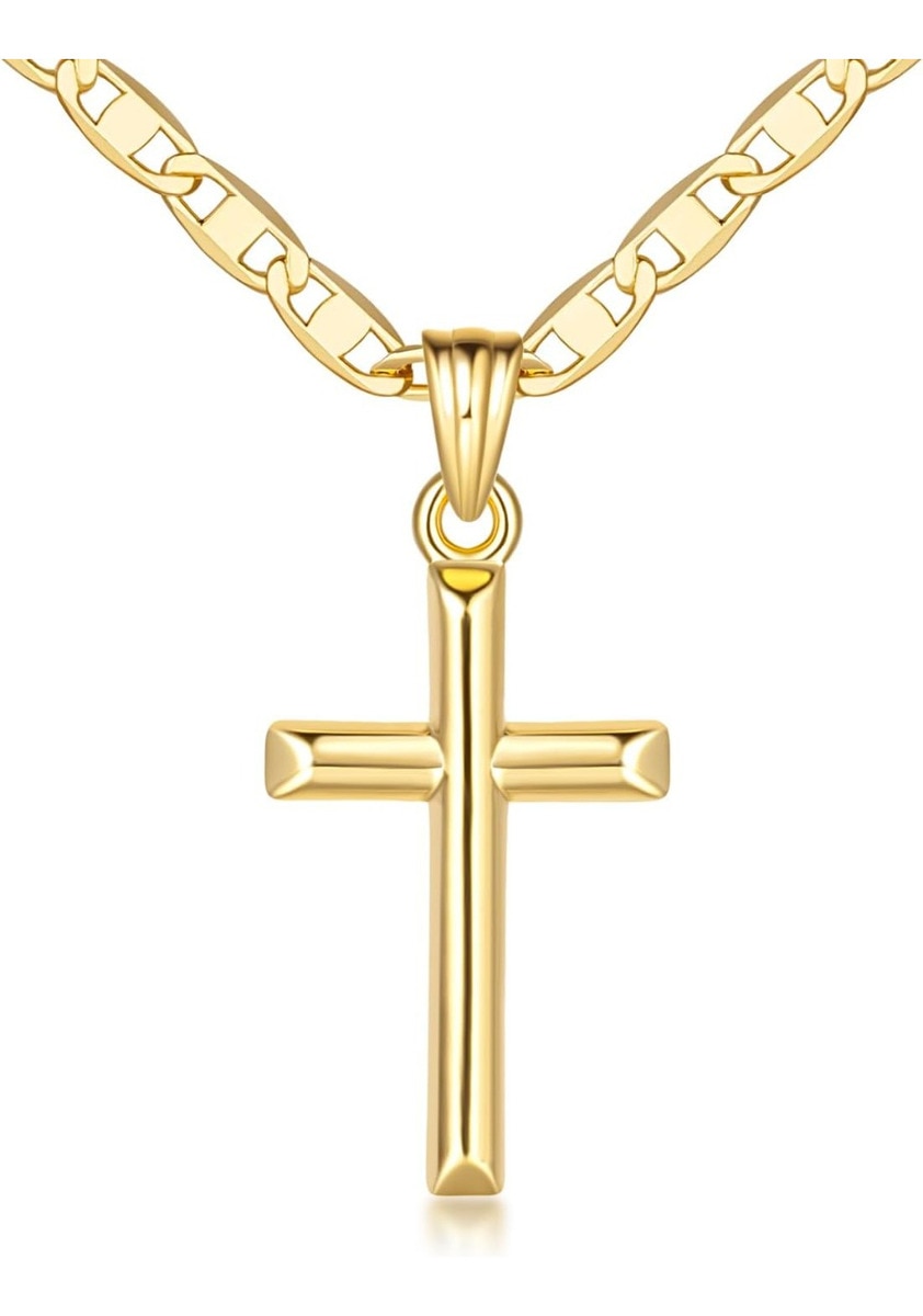 Colier Lant Cu Pandant Cruce aur 14k cu pandantiv cruce simpla colier ...