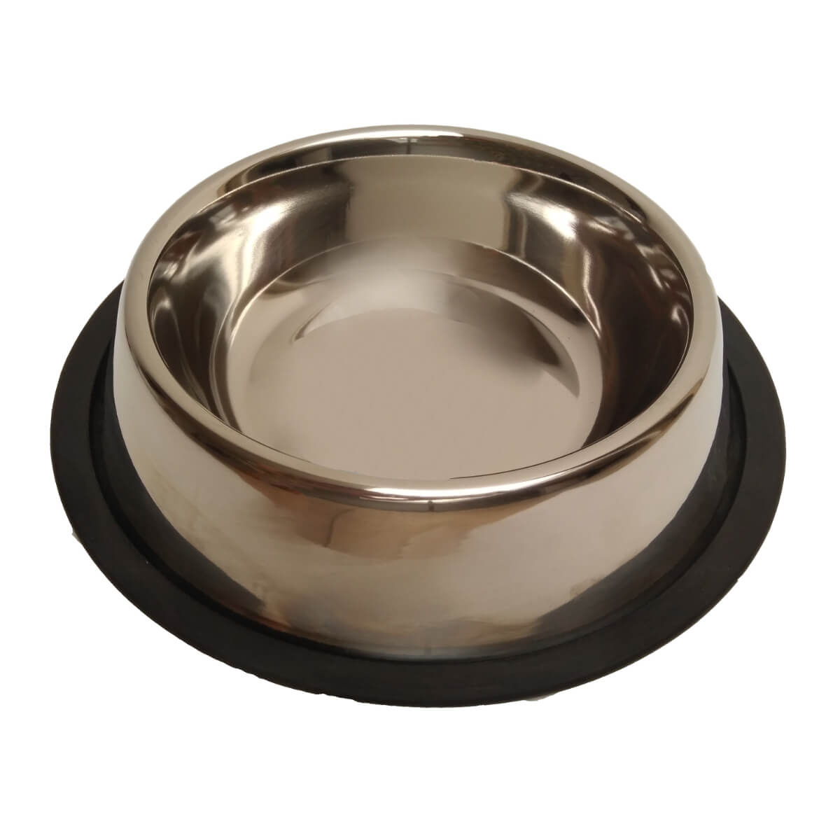 Castron Inox Antiderapant pentru Caini (0.8 L) - Bol Durabil si Igienic ...