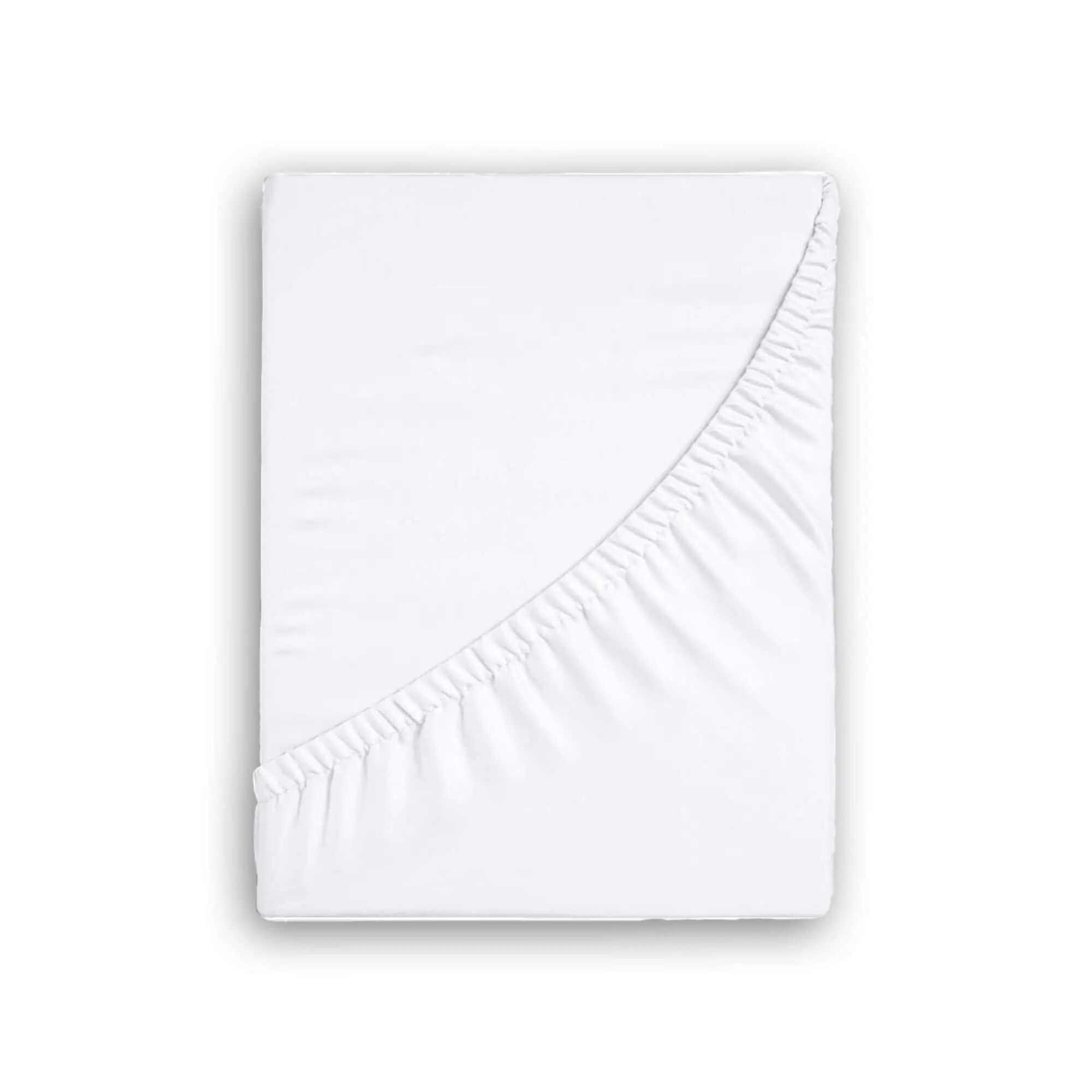 Cearceaf cu Elastic Alb Imaculat din Bumbac Standard 120x200x30 ...