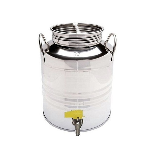 Butoi inox SUPERFUSTINOX 15L, capacitate universala, pentru ulei, vin ...