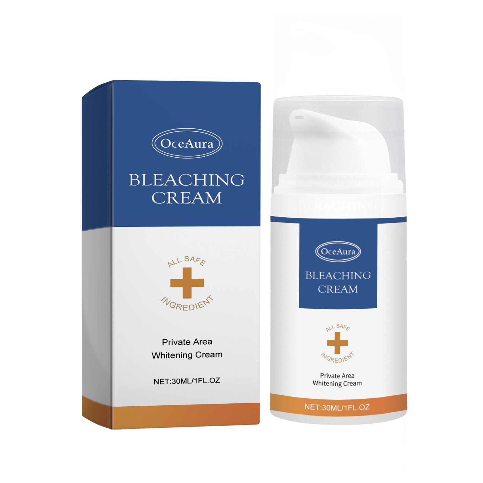 Crema de albire a pielii OceAura, pentru zone delicate, 200ml - eMAG.ro