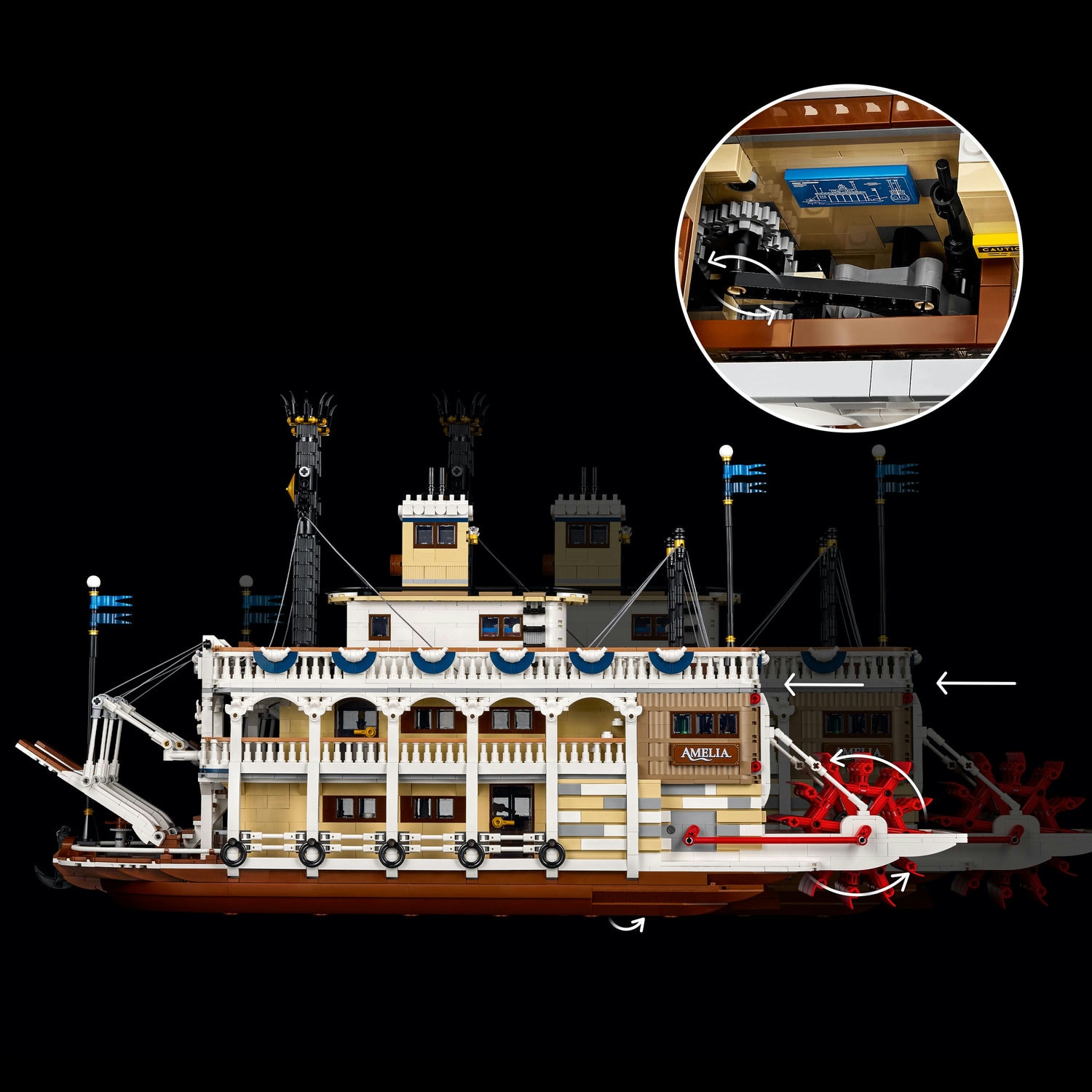 LEGO® Ideas - Barca cu aburi 21356, 4090 piese - eMAG.ro