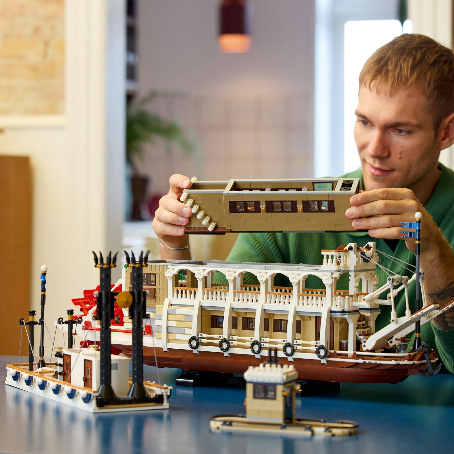 LEGO® Ideas - Barca cu aburi 21356, 4090 piese - eMAG.ro