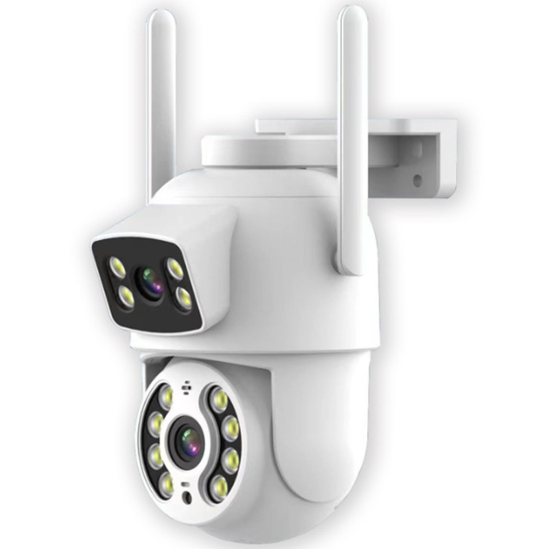 Camera de supraveghere WiFi iCSee S18M, exterioara, cu dubla lentila ...