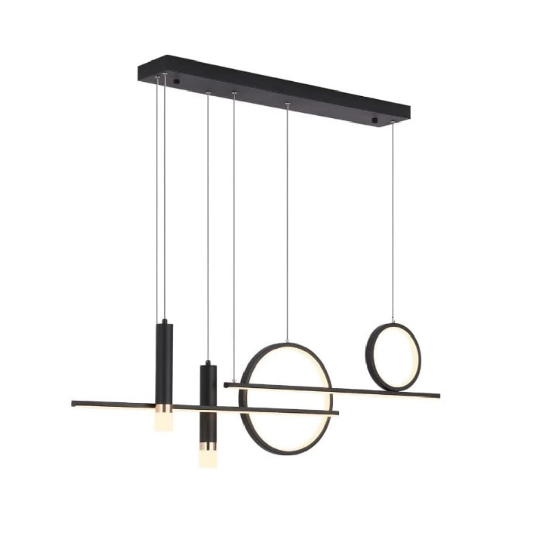 Lustra led Macvi® suspendata cu lumina ajustabila calda rece si neutra ...