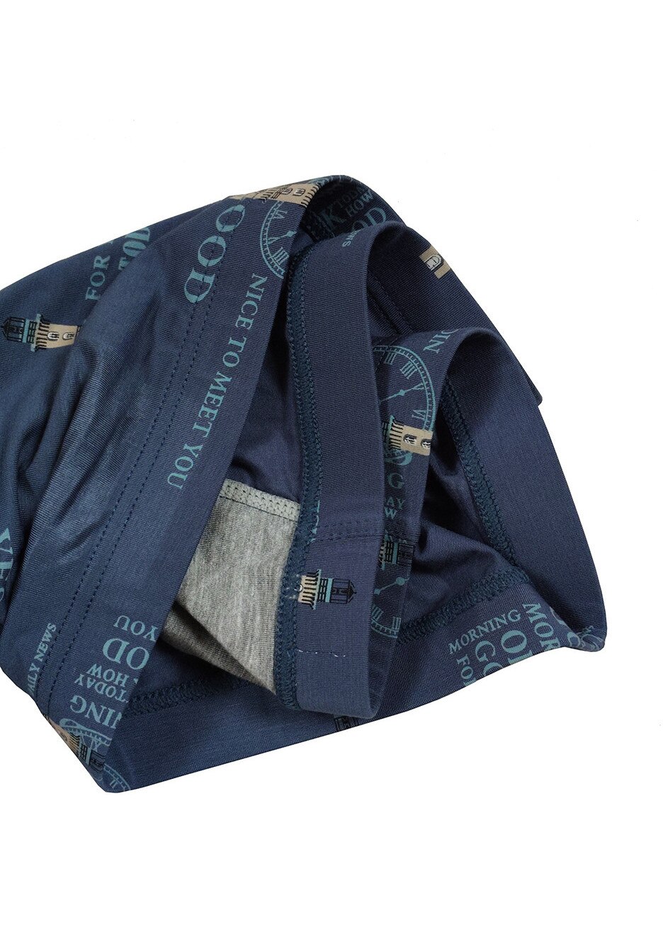 Boxeri barbati, 2 perechi, Classic underwear, modal, albastru lac, 4XL ...