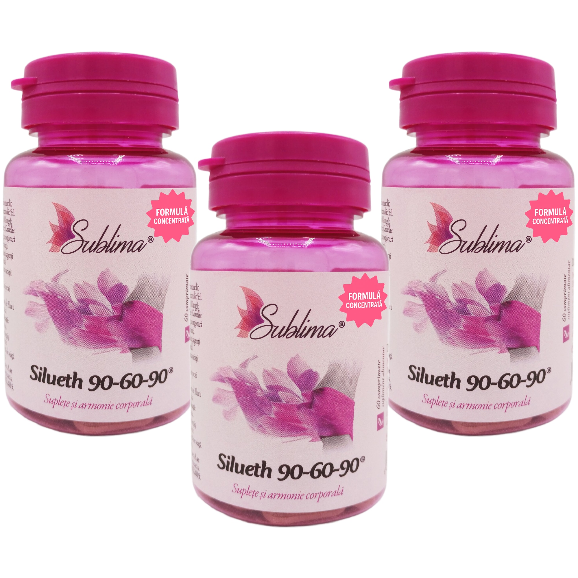 Pachet Silueth 90-60-90, "Suplete si armonie corporala", arde grasimile ...