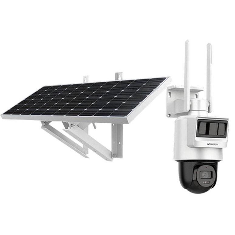 Camera de supraveghere cu panou solar si SIM 4G, 4MP 2K, IR 30m, Alarma ...