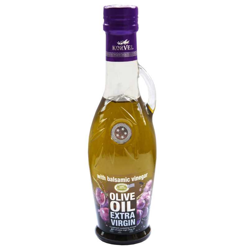 Ulei de masline extravirgin cu otet balsamic, KORVEL, sticla Amphora ...