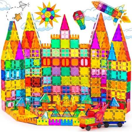 Set de constructie cu placi magnetice, Morovan, Set Inteligent de ...