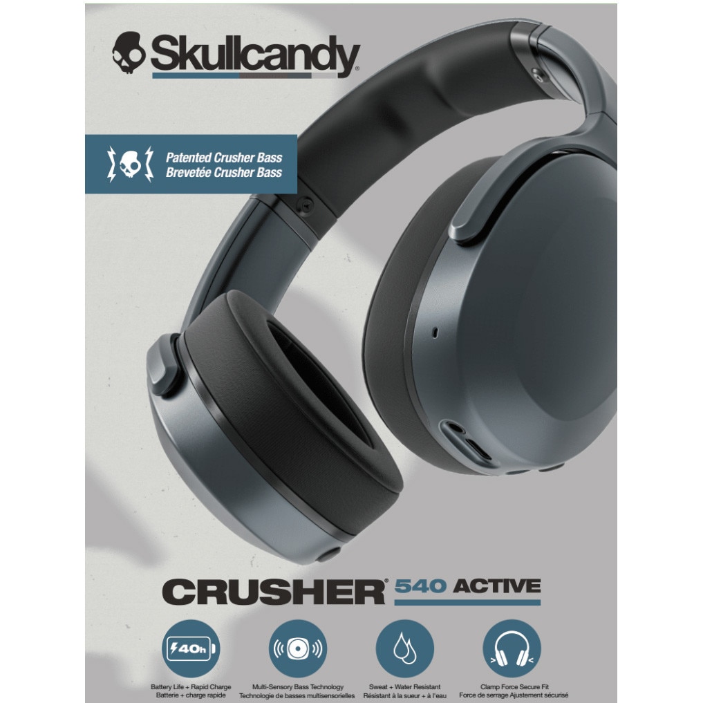 Casti Over-Ear Skullcandy Crusher 540 Active, Wireless, Bluetooth ...