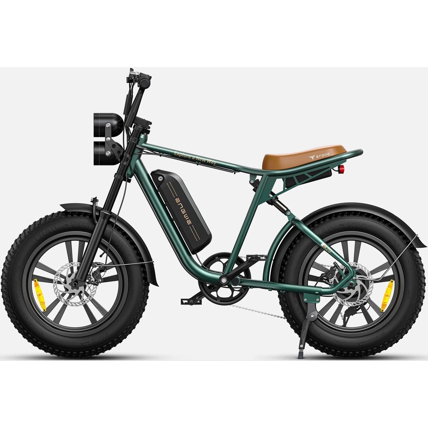 ENGWE M20 elektromos kerékpár, 20", zöld, 750 W-os motor, 55 km-es ...