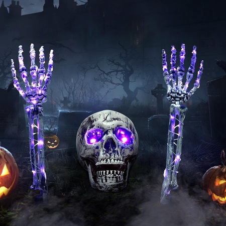Set decorativ Halloween, Buyya, Decoratiune luminoasa pentru petrecere ...