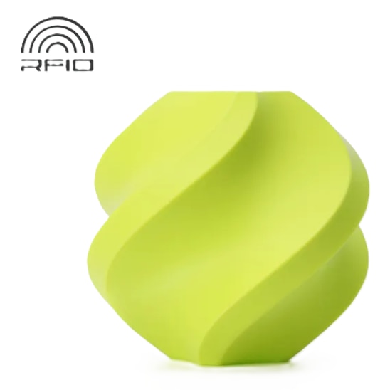 Filament PLA Basic 1.75 mm Bright Green, Bambu Lab, Rezervă cu RFID, 1 ...