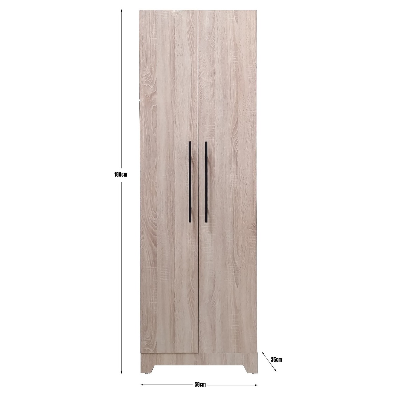 Pantofar Atelier FEEL, bej, 58x35x180 cm, design vertical, capacitate ...