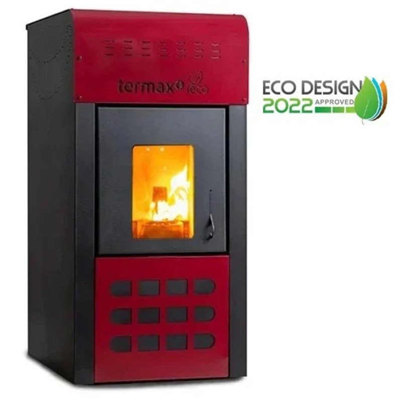 Termosemineu pe peleti Termax Kamin ECO, 25 kW, 160 mp, buncar peleti ...