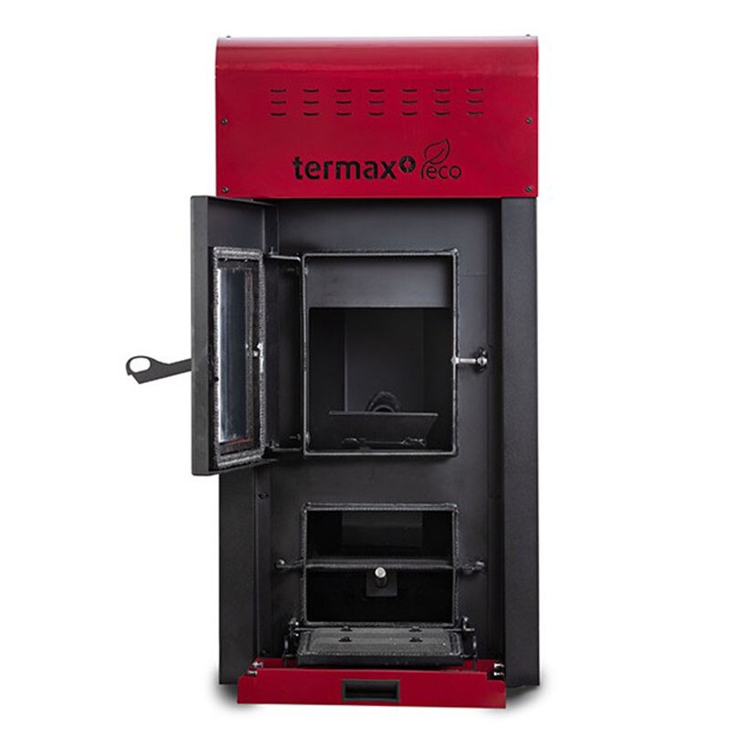 Termosemineu pe peleti Termax Kamin ECO, 25 kW, 160 mp, buncar peleti ...