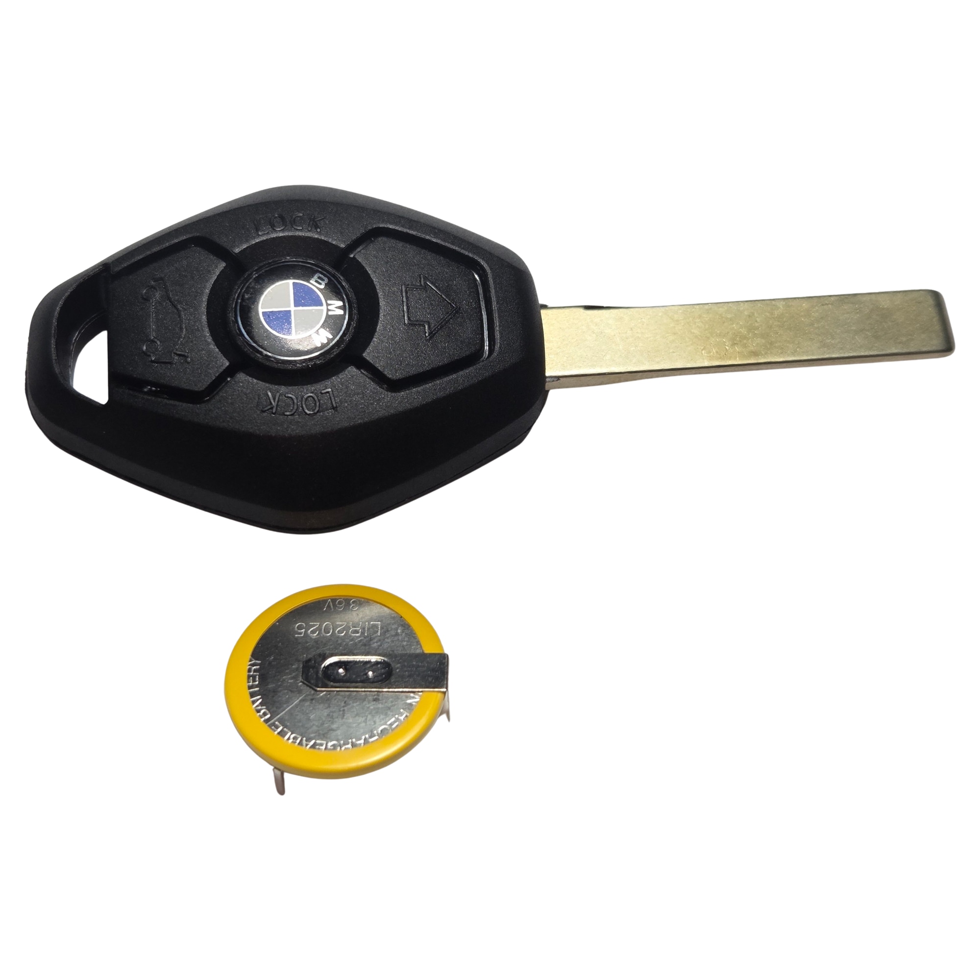 Carcasa cheie pentru BMW X3/E83, acumulator LIR2025 3.6 volti, logo ...