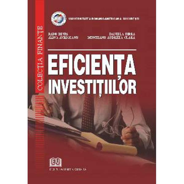 Eficienta investitiilor - Radu Despa, Daniela Zirra, Alina Avrigeanu ...