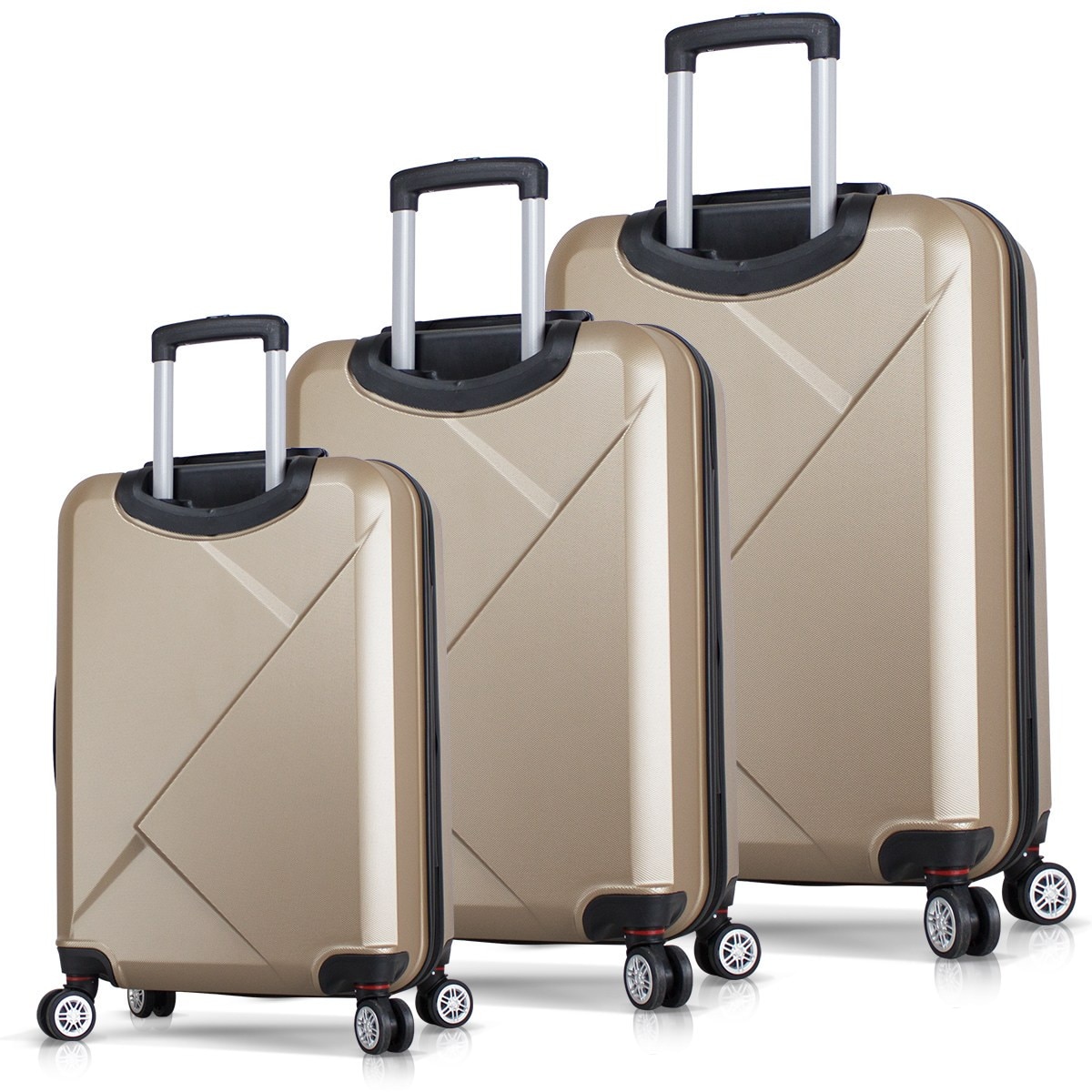 Set trolere Garbalia, 3 piese, multicolor, dimensiuni: 57x33x24cm ...