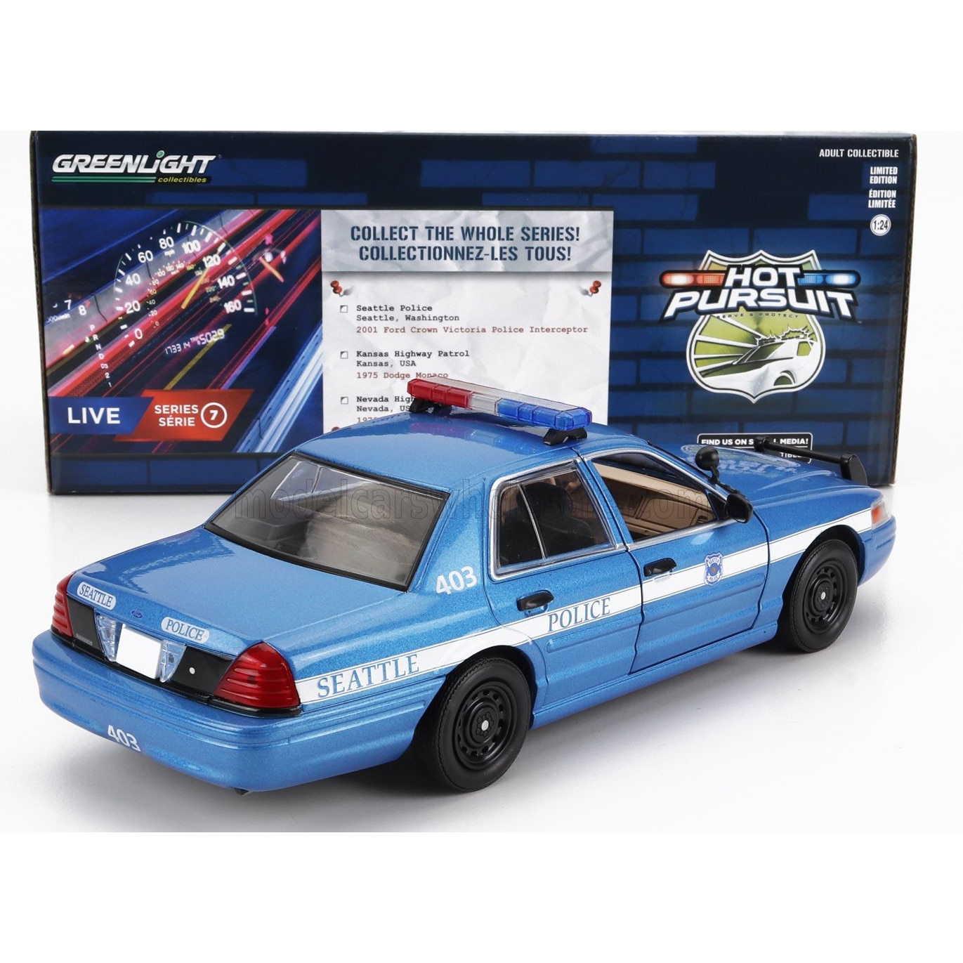 Macheta Ford Crown Victoria Police interceptor 2001 Seattle Police - 1/ ...