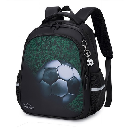 Rucsac Scolar Usor pentru Copii (Clase 1-8) - Tema Fotbal "Iarba Verde ...