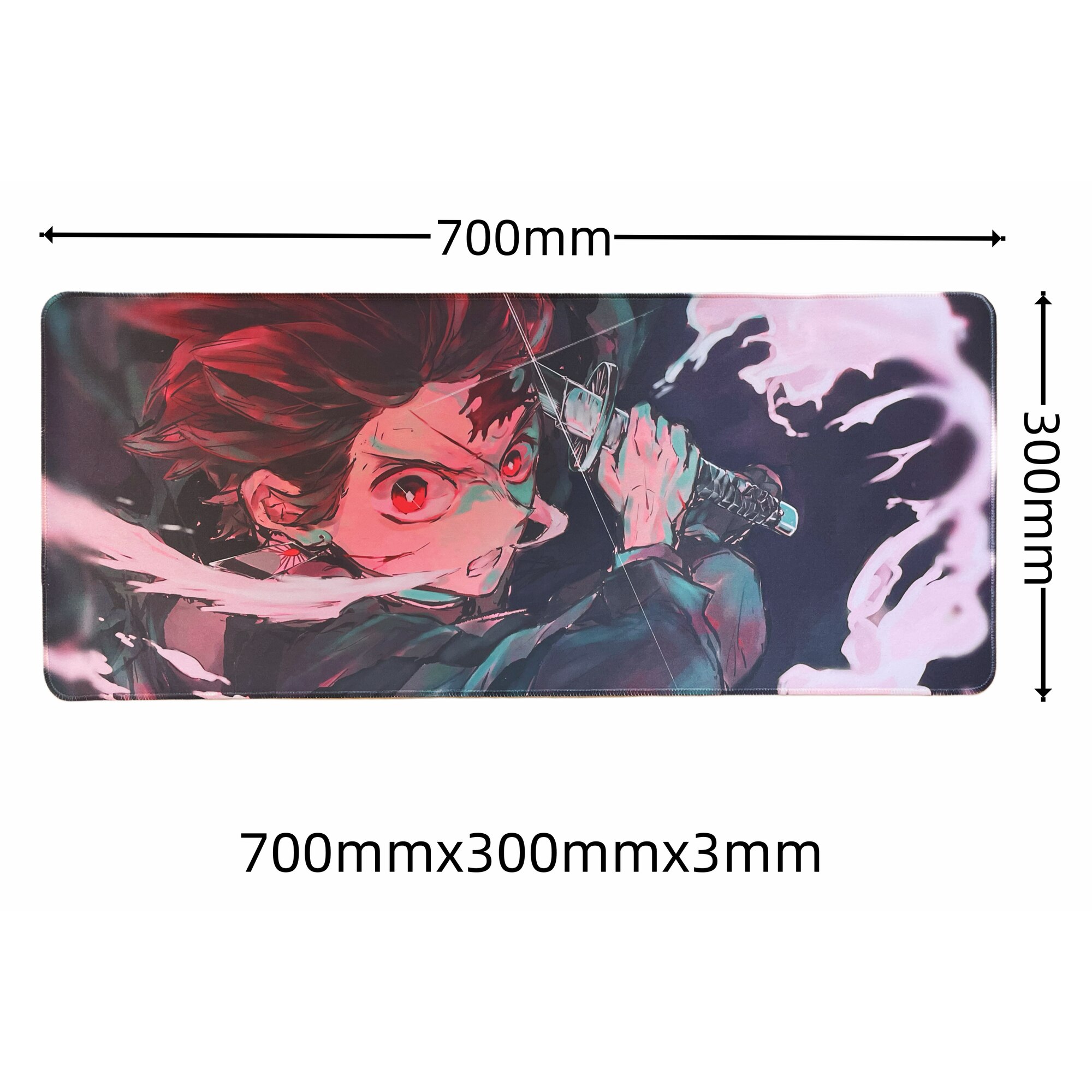 Mouse pad anime Demon Slayer – mare, antiderapant pentru gaming, cu ...