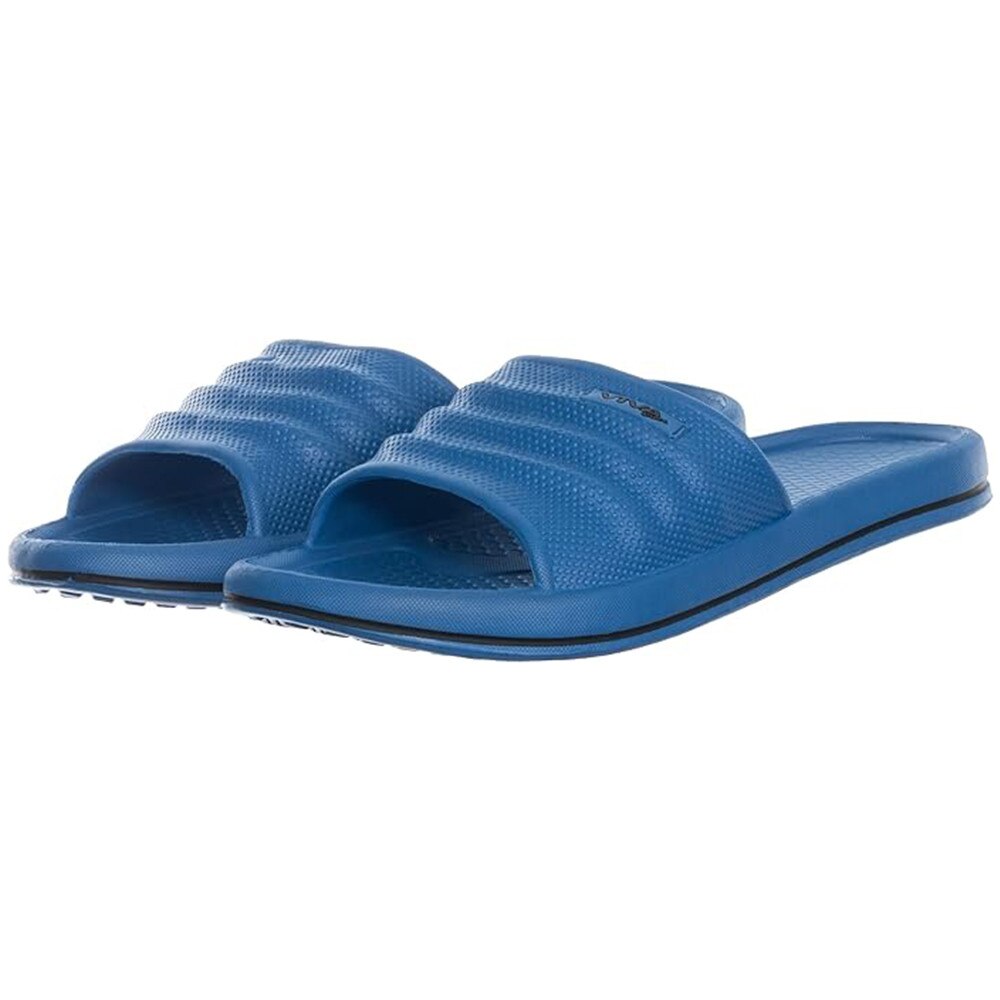 Papuci de plaja si piscina pentru barbati, albastru, cu talpa ...