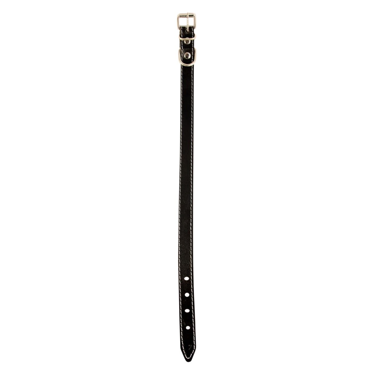 Zgarda Caini Piele Naturala Simpla (Nr.2: 2cm x 44 cm) PETRO - Neagra ...
